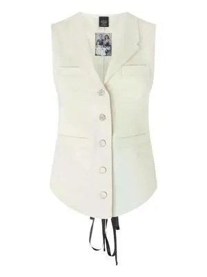 Pinko Tie-detailed Waistcoat - Neutrals