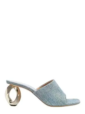 JW Anderson 80mm Chain-heel Sandals - Blue