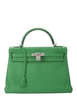 Hermès Togo Kelly Retourne 32 Handbag - Bambou