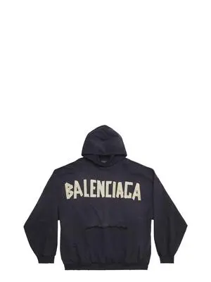 Balenciaga Ripped Pocket Hoodie - Black