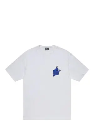 StÜssy Mr. Blob Spiral Tee - White
