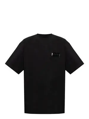 Balenciaga Large Fit T-shirt /white/red - Black