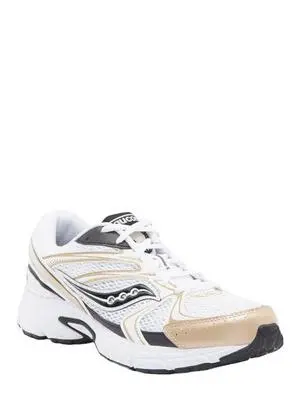 Saucony Gender Inclusive Ride Millennium Sneaker - Wht/gold/b