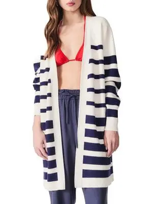 DELUC DÉLUC. Lagos Stripe Open Front Cardigan