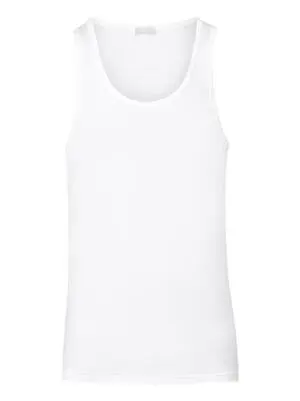 Hanro Cotton Superior Fitted Cotton Tank Top - White