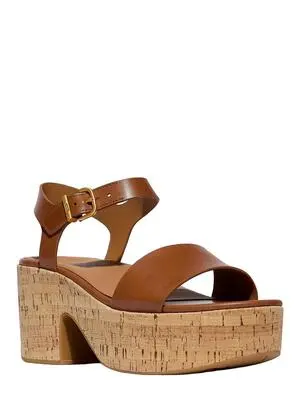 Fitflop FitFlop Platform Wedge Sandal Deep Tan