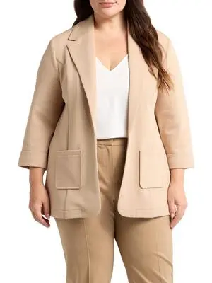 Bagatelle Open Front Jacket - Taupe
