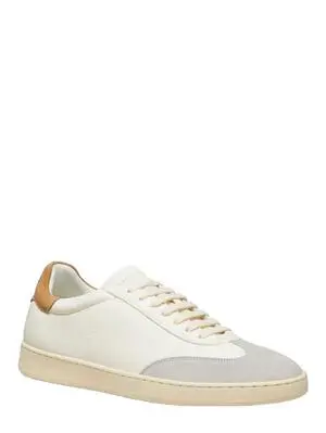 STUART WEITZMAN Stuart Weitzman Banner Leather Sneakers White Bianco/ Oatmeal/ Biscuit
