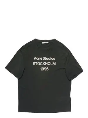 Acne Studios Relaxed Fit Logo T-shirt - Faded Black