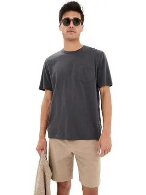 Faherty Brand Sunwashed Pocket Tee - Graphite