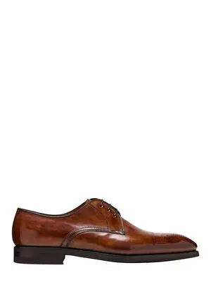 Bontoni Bontoni Umberto Cap-Toe Derby Shoes Cognac