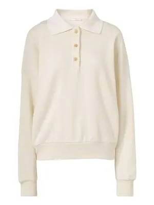 THE ROW Corzas Cotton And Cashmere Polo Sweater - White