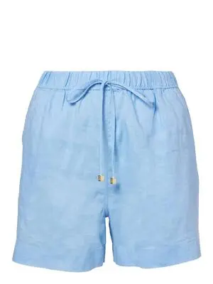 Heidi Klein Linen Shorts - Blue
