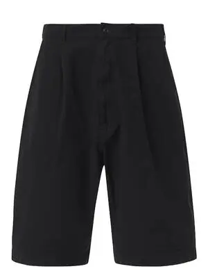 Junya Watanabe Pleated High-rise Shorts - Black