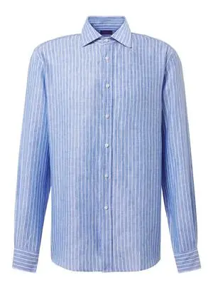 Ralph Lauren Purple Label Linen Shirt - Blue