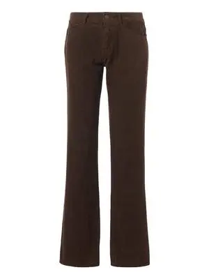 THE ROW Carlyl Straight Pants - Brown