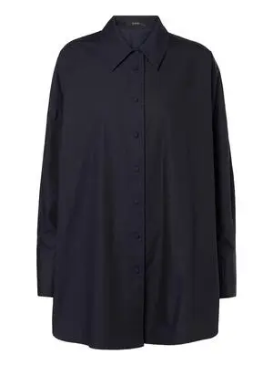 JOSEPH Comete Cotton Poplin Shirt - Blue