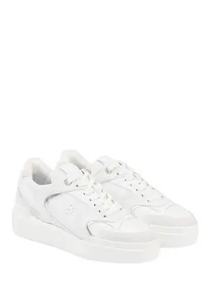 Bogner Hollywood 29a Leather-trimmed Mesh Sneakers - White