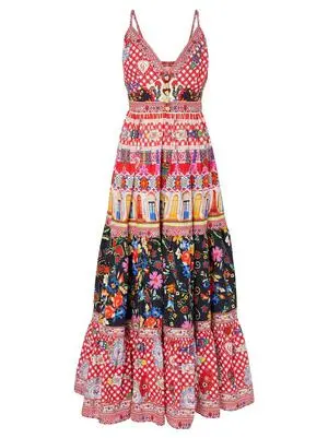 Camilla Printed Cotton Maxi Dress - Multicoloured