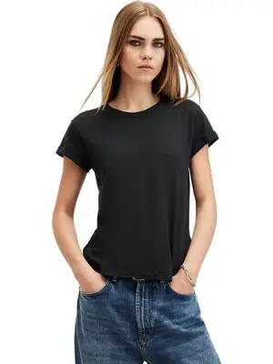 ALLSAINTS AllSaints Anna Crew Neck T-Shirt Black