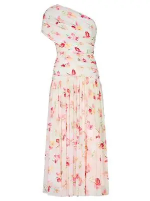 NICHOLAS Gaia One-shoulder Midi Dress - White