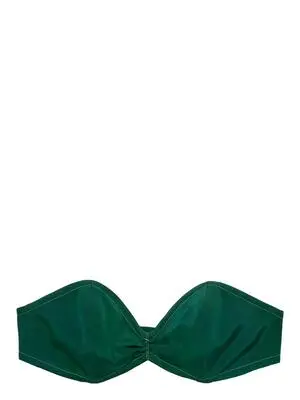 Prada Strapless Cropped Top - Green