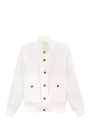 BARBA NAPOLI Linen Jacket - White