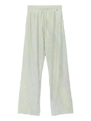 Herno Wrinkled-effect Trousers - Green