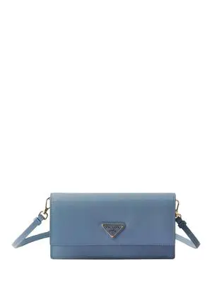 Prada Enamel Triangle Logo Mini-bag - Blue