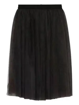 Dolce & Gabbana Tulle Midi Skirt - Black