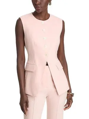 Veronica Beard Lois Waistcoat - Pink Shell
