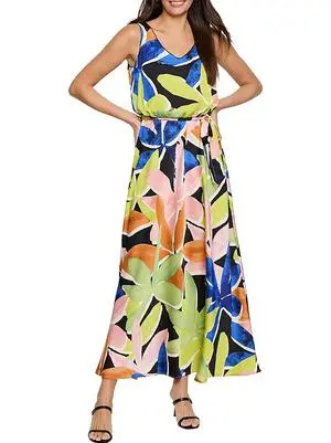 NIC+ZOE Mega Blooms Bianca Dress - Green Multi