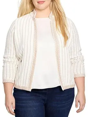 NIC+ZOE Pinstripe Jacket - Neutral Multi
