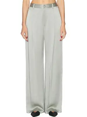 Lapointe Lapointe Satin Pleated Pant Jade