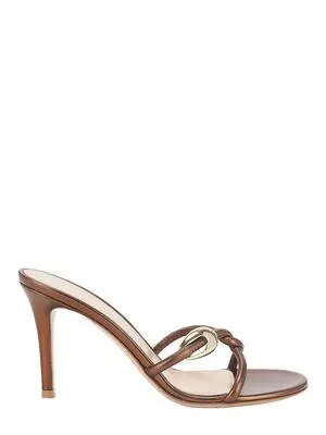 GIANVITO ROSSI Mule Sandal - Chocolate