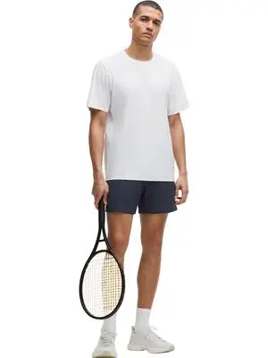 Lululemon Striped Mesh Tennis Short - Club Blue