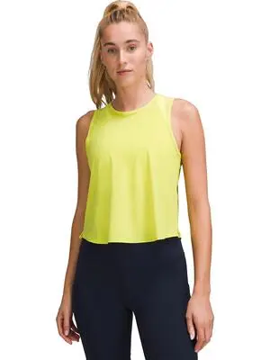 Lululemon Sculpt Cropped Tank Top - Yellow Serpentine
