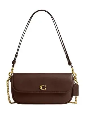 COACH Brook Flap Chain Bag Brass/maple