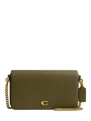 COACH Mila Crossbody Bag With Signature Canvas Brass/olive