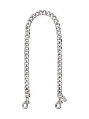 COACH Short Chunky Curb Chain Strap Silver