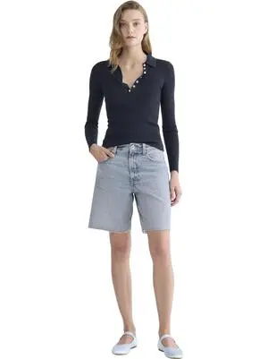 Everlane Baggy Denim Jean Short Light Indigo