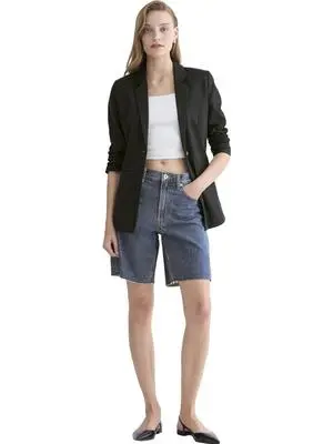 Everlane Baggy Denim Jean Short Medium Blue