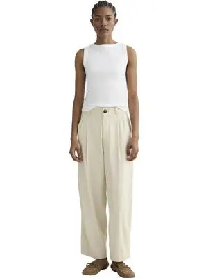 Everlane Everywhere Pant, Stretch Linen - Birch