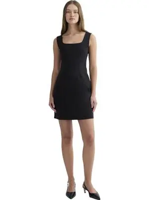 EVERLANE Everlane Dream Square-Neck Mini Dress