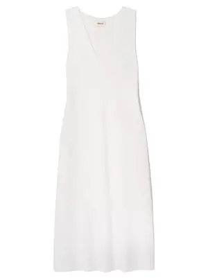 Khaite Keran Stretch-knit Midi Dress - White