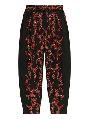 Dolce & Gabbana Cotton Twill Pants With Embroidery - Multicolor