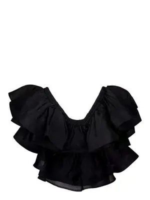 Zimmermann Ruffled Blouse - Black