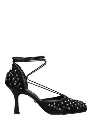 ANDREA CARRANO 85mm Crystal-embellished Pumps - Black