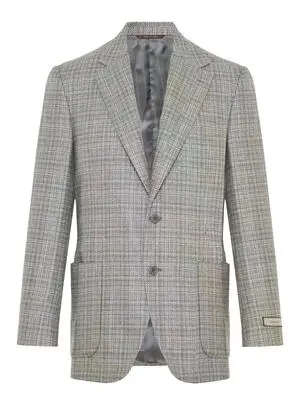 Canali Checked Blazer - Grey