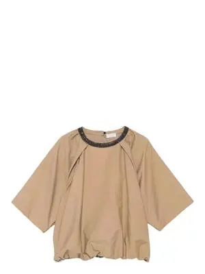BRUNELLO CUCINELLI Brunello Cucinelli Monili Chain-Detail Blouse